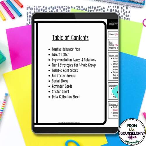 K-2 Positive Behavior Plan | Self Control for Managing Hands, Feet ...