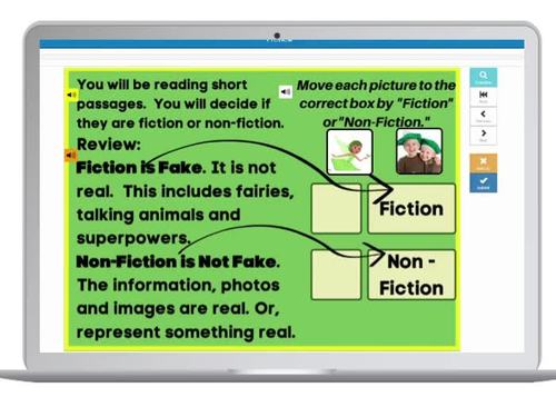 St. Patrick's Day Fiction or Non-Fiction (Boom Cards) | TPT