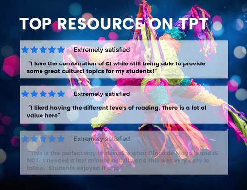 Cinco de Mayo Readings and activities for Spanish Class El Cinco de Mayo