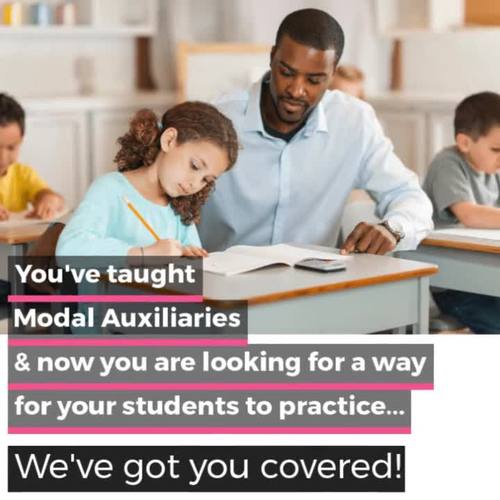 Modal Auxiliaries Task Cards | Digital Google Forms | Distance Learning