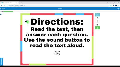 Theme and Key Details Boom Cards The Lazy Ant and the Grasshopper