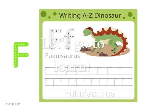 Alphabet Tracing Worksheets - Dinosaur Alphabet - Handwriting Practice