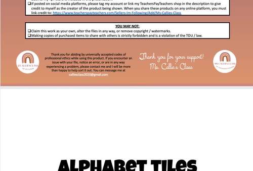 Marble ASL Cursive Alphabet with Affirmations A to Z by Ms Callies Class