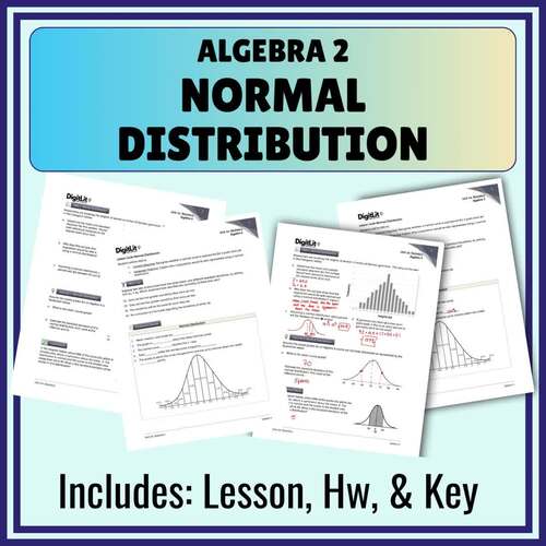 Normal Distribution Guided Notes, Worksheets, Homework 10th-12th Grade ...