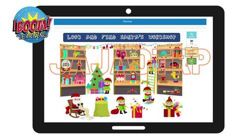 Christmas Look and Find - Boom Cards Distance Learning by jajaotrp