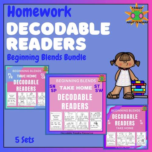 Beginning Blends Decodable Readers by Froggy About Teaching | TPT