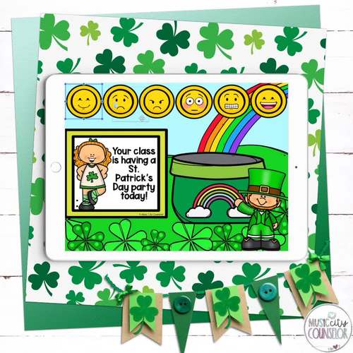 St. Patrick's Day Feelings & Emotions Counseling & SEL Game In-Person ...
