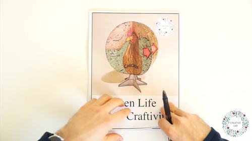 Chicken Life Cycle - 3D Model Craft Activity - 100% Editable by ...