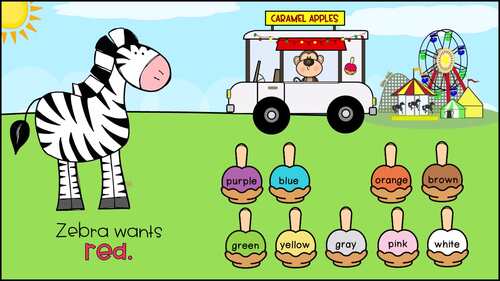 Caramel Apples | Interactive Slide Show | Early Intervention | AAC Autism