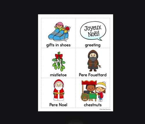 Christmas in France Write-the-Room Activity | Christmas Around the World