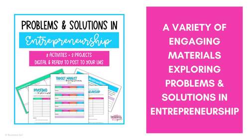 Problems and Solutions in Entrepreneurship Activity and Project Bundle