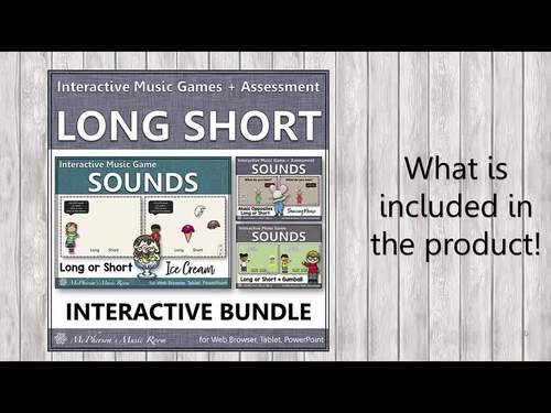 Long and Short Sounds ~ Interactive Music Opposite Games + Assessment ...