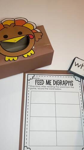 Thanksgiving: Feed Me Digraphs| Phonics Game |SOR| by An Elementary ...