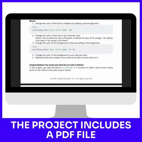 Coding Worksheets | Introduce Yourself with Code | Beginner Python Coding Lesson