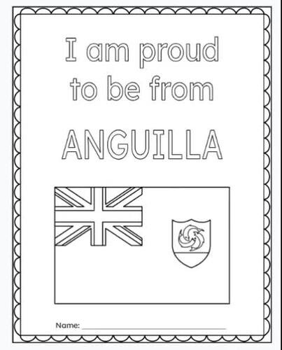 Heritage Day/Month - Multicultural Event - Country Flag Coloring Pages