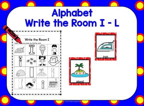 Alphabet Write the Room Center I - L by Pint Size Learners | TPT