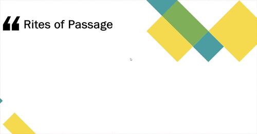 Grade 8 MyPerspectives - Unit 1 Rites of Passage Introduction by Geet Qz