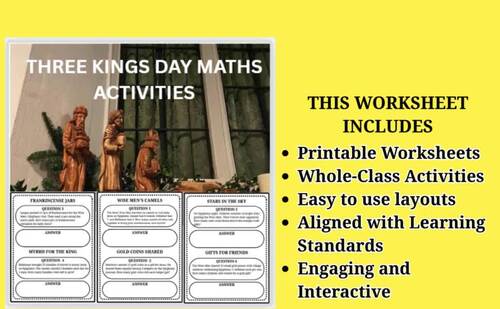 THREE KINGS DAY- MATHS ACTIVITIES by Learnwith Ease | TPT