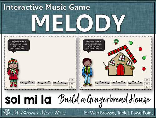 Winter Music Activity Solfege Interactive Melody Game Sol Mi La ...