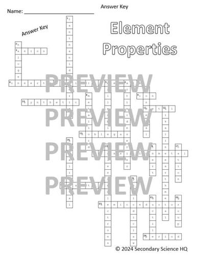 Elements and their Properties Vocabulary Wordsearch Puzzle | Physical ...