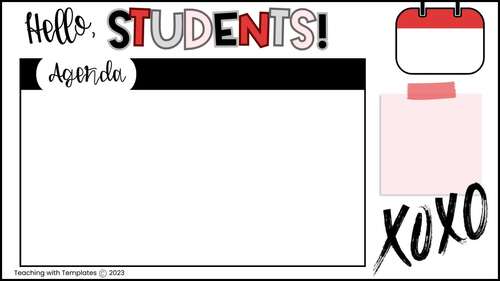 Hello, Students-Daily Agenda-Google Slides-February-Valentine's-Morning ...