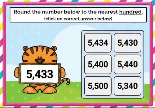 Fall Semester Boom Cards - Rounding ULTIMATE Bundle (Whole Numbers ...