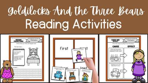 Goldilocks And The Three Bears Reading Comprehension Activities | TPT