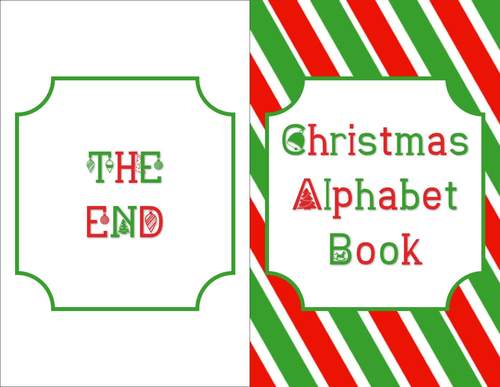 Christmas Alphabet Book by Cindy's Treasures | TPT