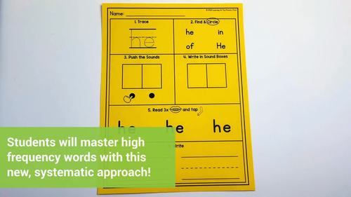 High Frequency Word Worksheets | Dolch Sight Word List Primer | TpT