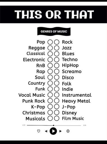 Music Genres Unit Workbook - No prep/MusicSub Lesson Printable ...