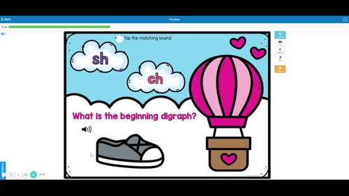 Boom Cards™ Beginning Digraphs CH SH | Digital Learning | TPT