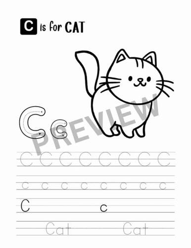 A-Z Animal Alphabet Tracing Worksheets | Fun Letter Practice for Preschool