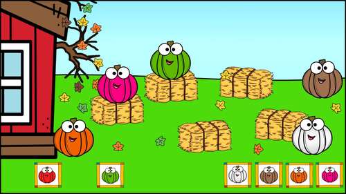 Make Three Pumpkin Scenes | Interactive Slide Show | AAC Core ...