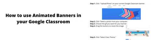 21 Animated Banners for Google Classroom Animal Themed by JayZee