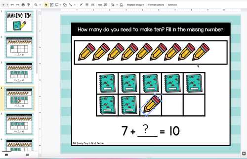 Making Ten for Google Slides™ by A Sunny Day in First Grade | TPT