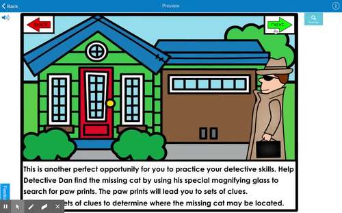 Boom™ Cards Digital Escape Room Language Activity Detective Dan Lost ...