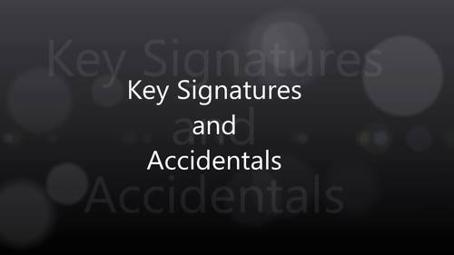 Reading Music: Key Signatures and Accidentals (Reading Task with Quiz)