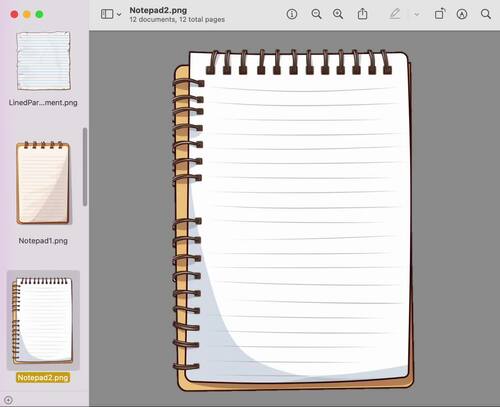 Notepad Paper Text Box Clip Art Set || Personal & Commercial Use