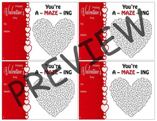 40 EDITABLE, PRINTABLE Valentines Day Cards From Teachers to Students ...