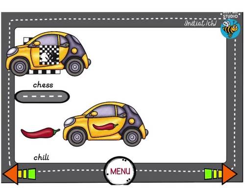 Articulation CH Boom Cards Parking Lot Game for Speech Therapy | TPT