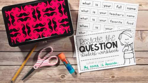 Restate the Question Practice {an Introduction & Guided Activity}