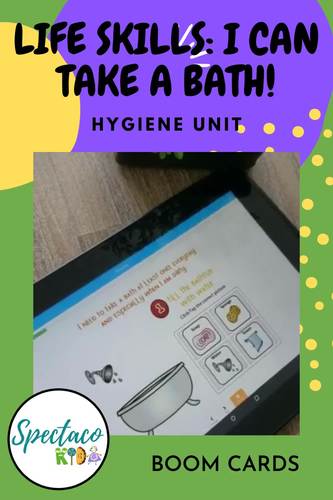 Life skills I can take a bath | Kindergarten Homeschool | sequencing | BOOM