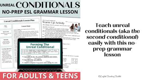 Adult ESL Grammar Worksheets, Lesson Plan & Activities - Unreal ...
