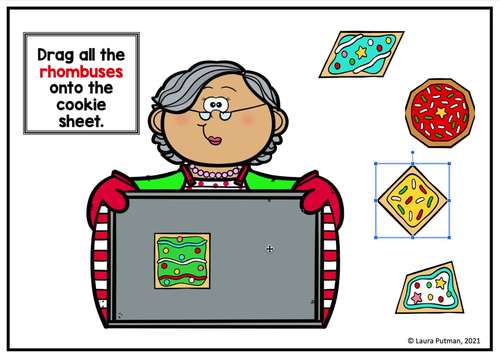 Christmas Cookie Classifying Polygons Digital Geometry for Google Slides™