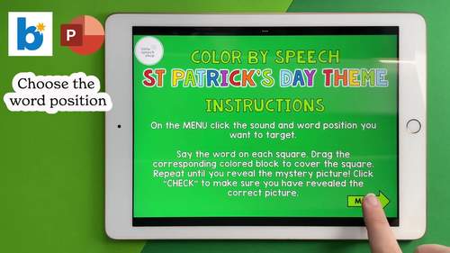 t & d Color By Speech Articulation Game St Patrick's Boom™ Card, PPT ...