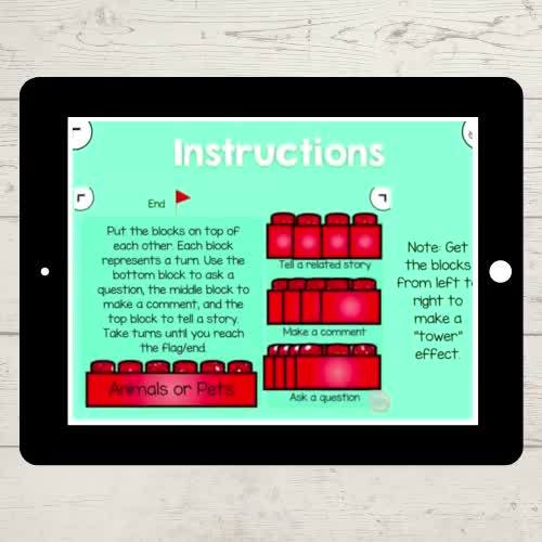 Topic Tower for Social Skills Topic Maintenance No Prep Boom Cards™