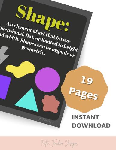 Elements of Art & Principles of Design Printables, SET by Brittany Bass