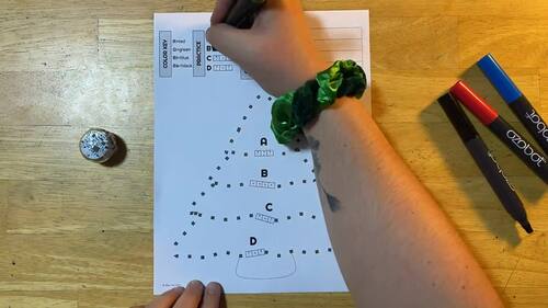Ozobot™️ Coding - CHRISTMAS / HOLIDAY TREE Bar Graph Lesson by Jillian Poe