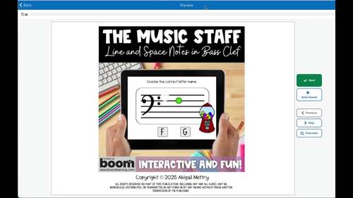 Name the Note | Read Bass Clef Line and Space Notes Boom Cards™ | TPT