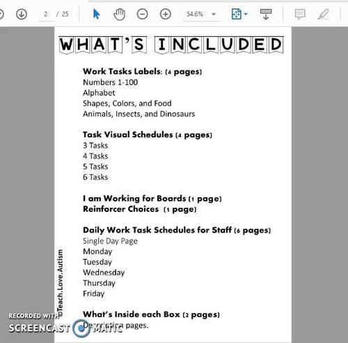 Independent Work Task Starter Kit for Special Education by Teach Love ...